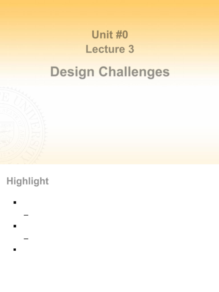 Lecture 3 - Design Challenges | PDF | Integrated Circuit | Electronic ...