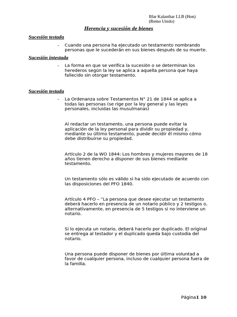 Sucesión Testada e Intestada: Guía Legal | PDF | Intestacy | Herencia
