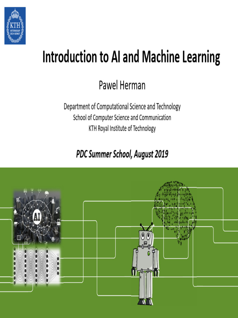 PHerman - Intro To AI and ML - PDCSummerSchool19 | PDF | Machine ...