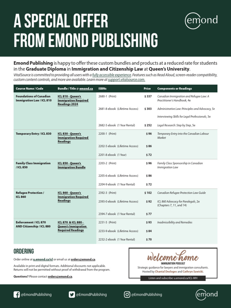 Emond Publishing Flyer - W24 Textbooks | PDF | Immigration | Human Migration