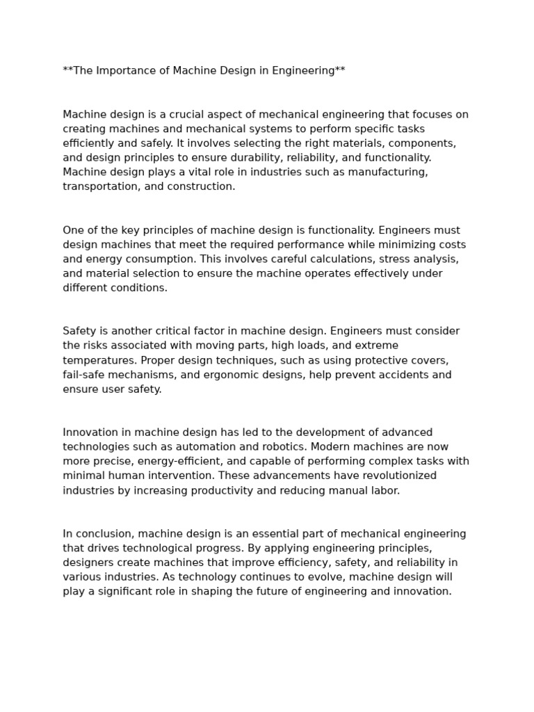 Machine Design Engineering Importante | PDF