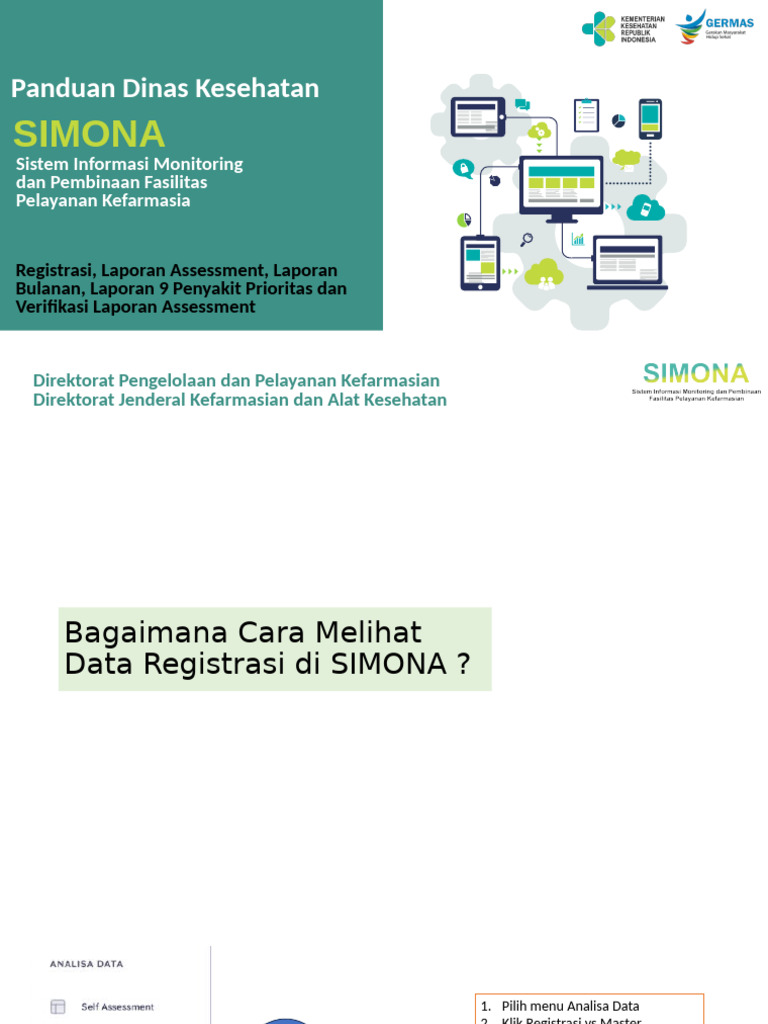 Panduan SIMONA Dinkes | PDF
