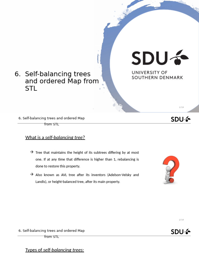 Self-Balancing Trees and Ordered Map From STL | PDF | Algorithms And Data Structures