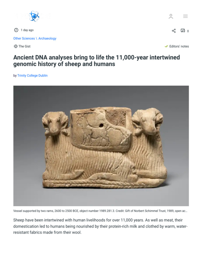 Ancient DNA Analyses Bring To Life The 11,000-Year Intertwined Genomic ...