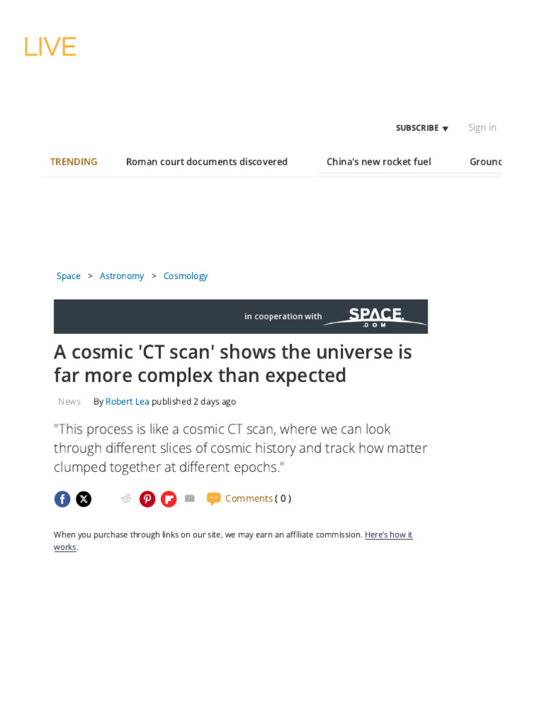 A Cosmic 'CT Scan' Shows The Universe Is Far More Complex Than Expected ...