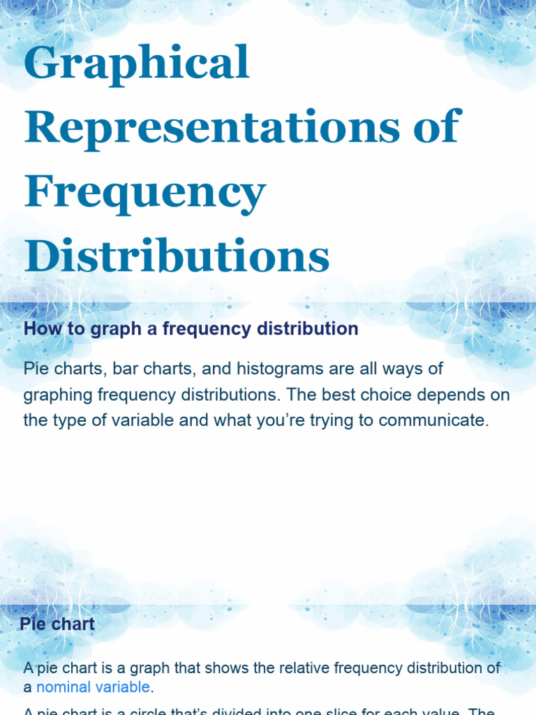 Graphical Representation of Frequency Distributions | PDF | Pie Chart ...