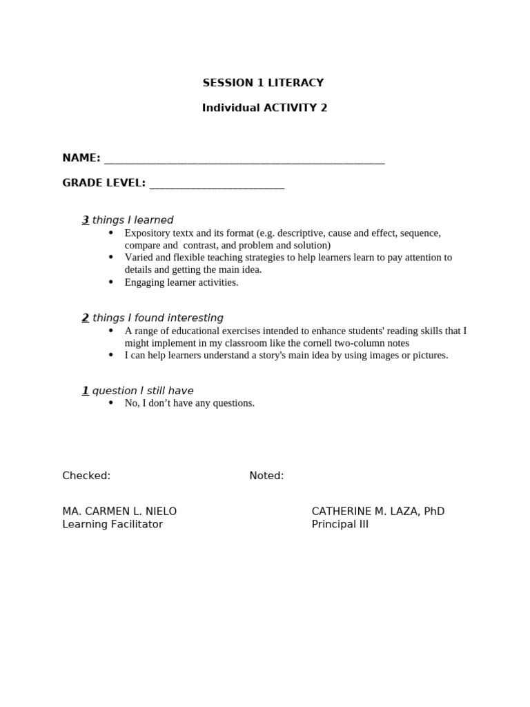 Activity2 Session 1 Literacy Genelazo | PDF