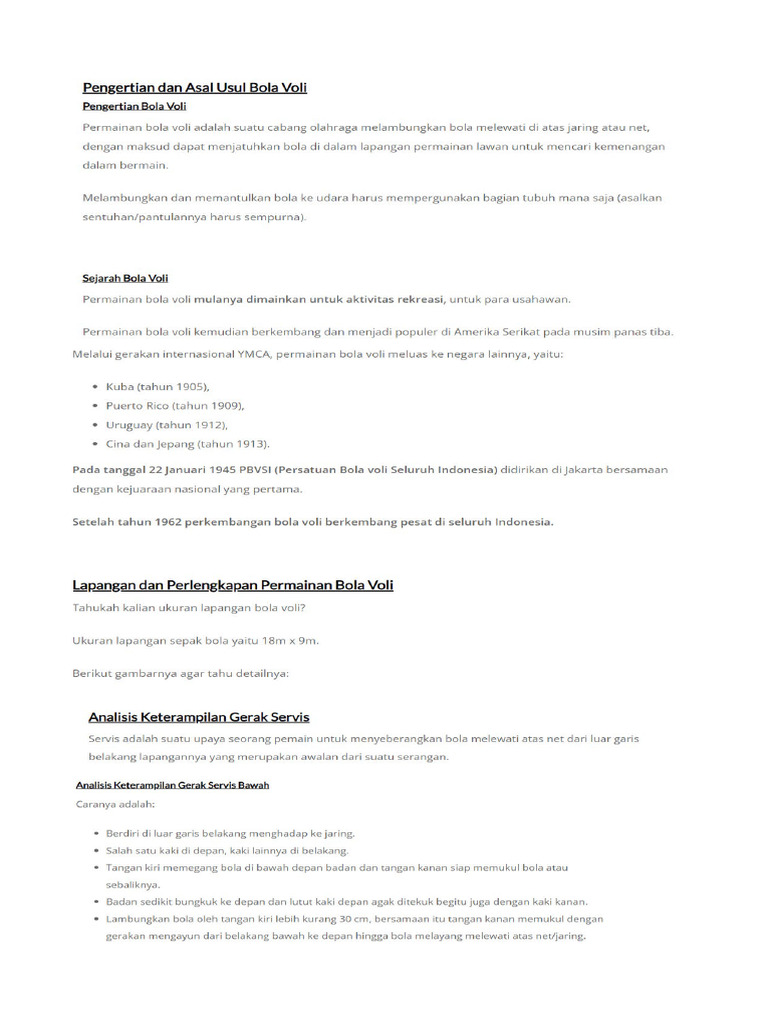 Rangkuman Pjok | PDF