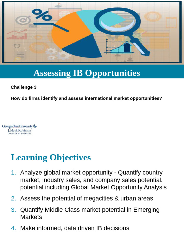 Challenge 3. Assessing IB Opportunities 2023 | PDF | Market (Economics ...