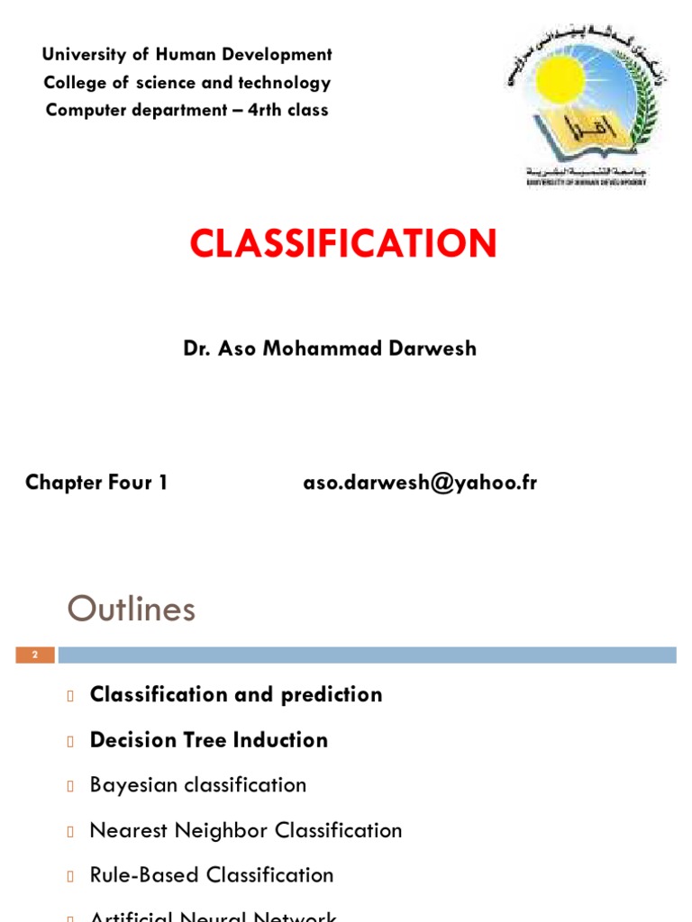 4 Classification 1 | PDF | Statistical Classification | Algorithms