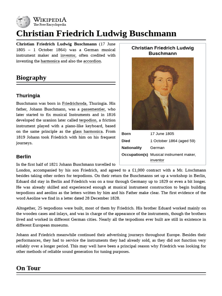 Christian_Friedrich_Ludwig_Buschmann | PDF | Music Production | Music ...