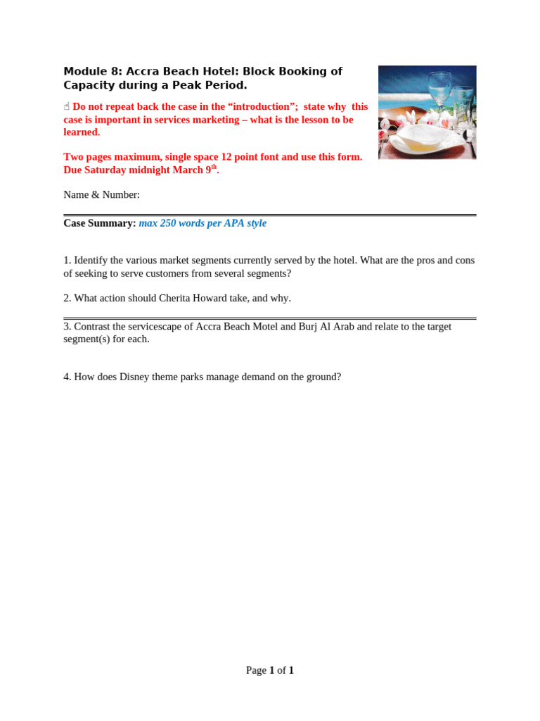 Module 8 Case 6 Accra Answer W24 2 | PDF