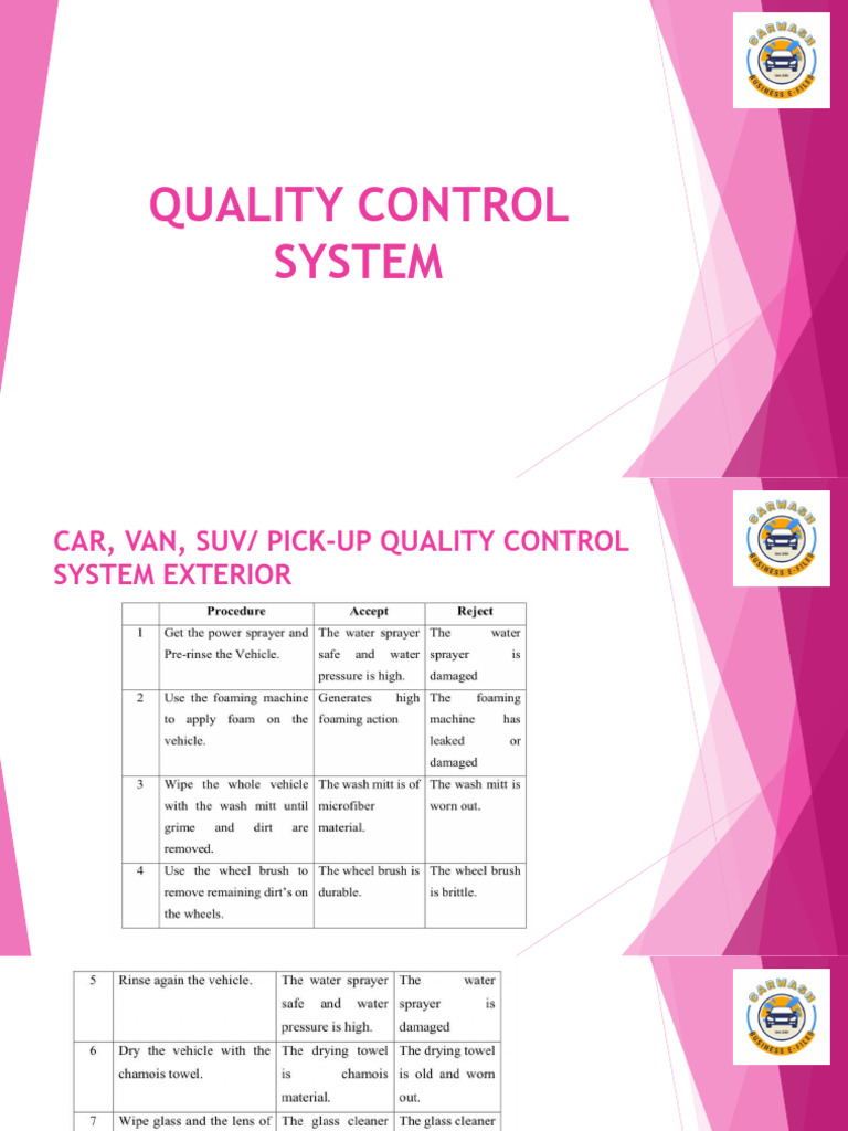 Lesson 12 - Quality Control System | PDF