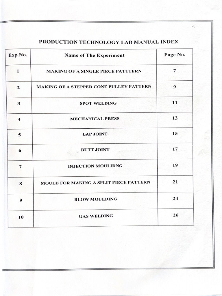 Manufacturing Process LAB | PDF