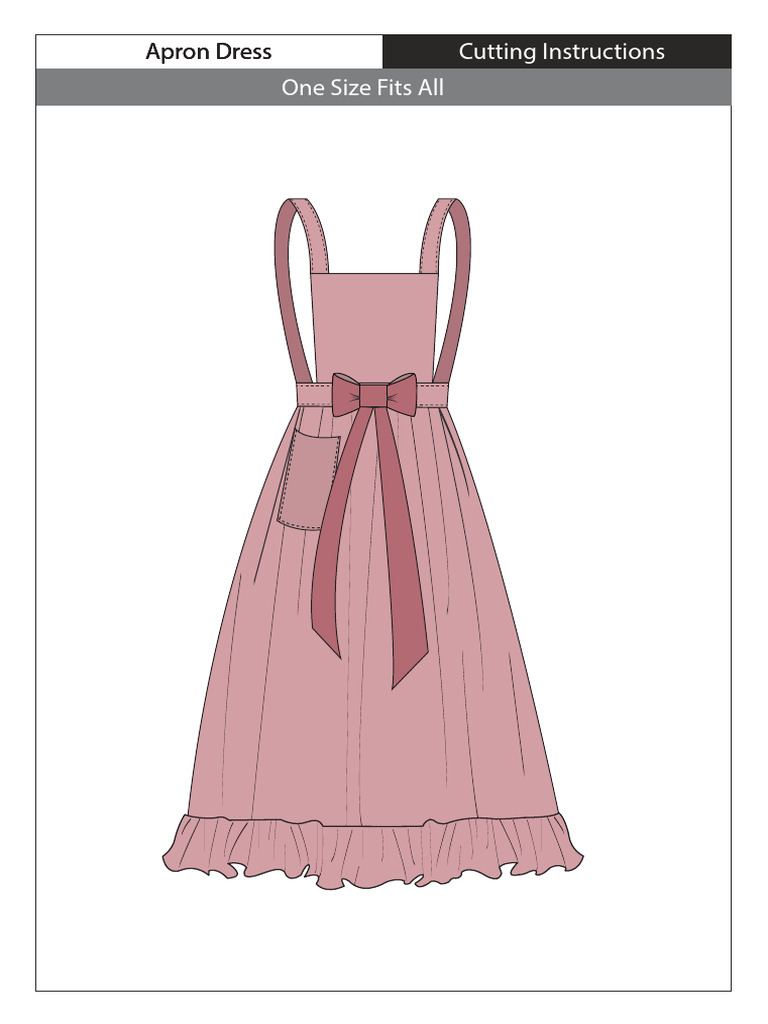 Apron Cutting Instructions | PDF | Dress | Clothing
