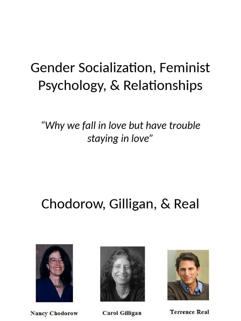 Gender Socialization, Feminist Psychology, & Relationships | PDF ...