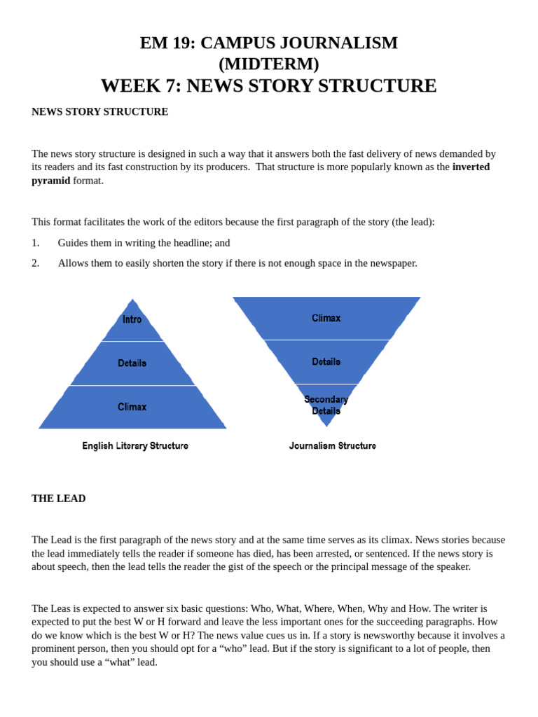 EM 19 (MIDTERM) | PDF | Newspapers