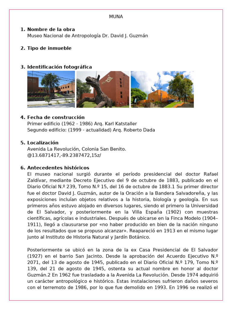 MUNA | PDF | edificio | El Salvador