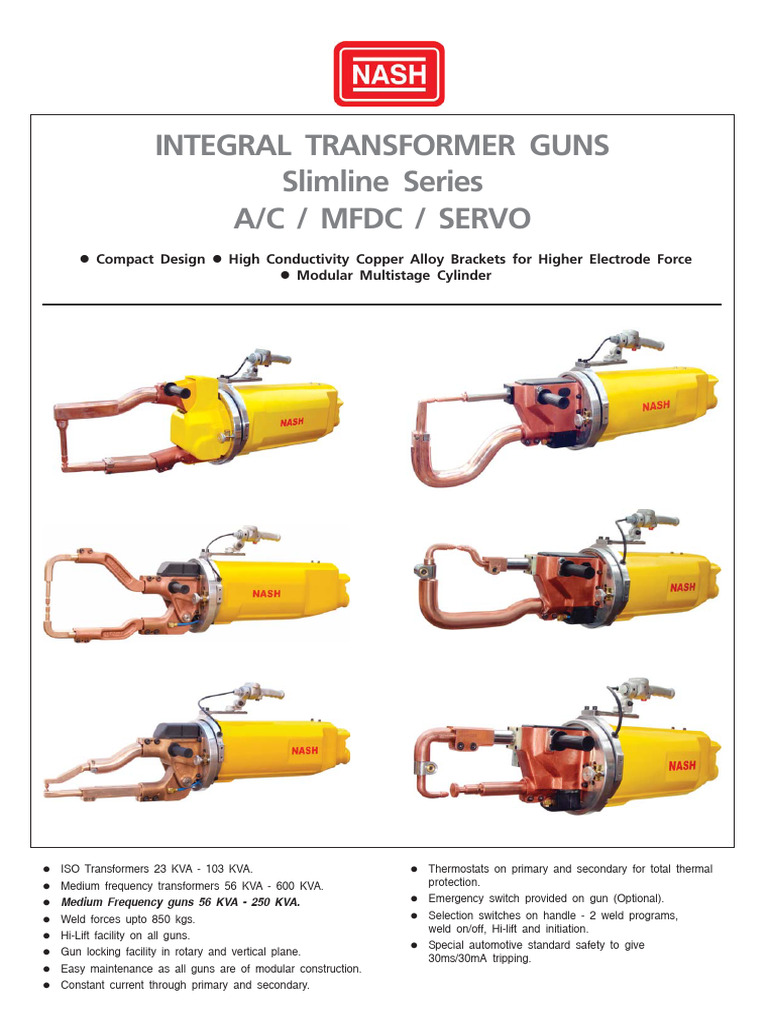 (Conweld - PL) Zgrzewarki Karty Katalogowe | PDF | Transformer | Welding