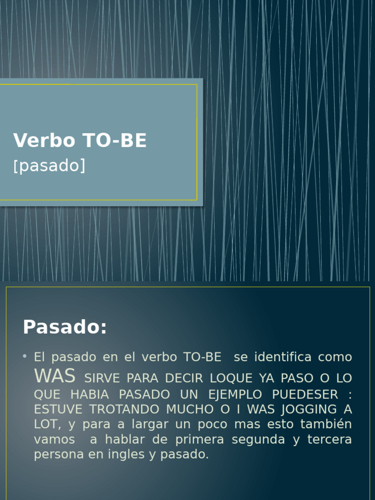 Verbo To - Pasdo | PDF