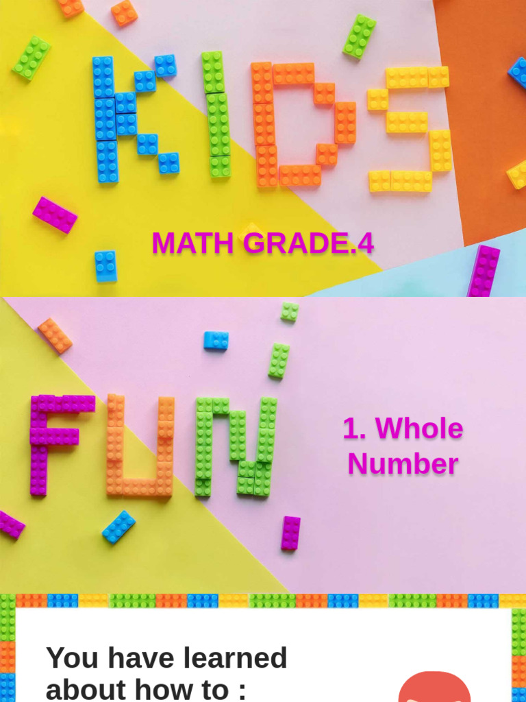 Grade 4 Math: Whole Number Exercises | PDF