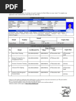 Format CV Pelaut Bahasa Inggris Rapih | PDF