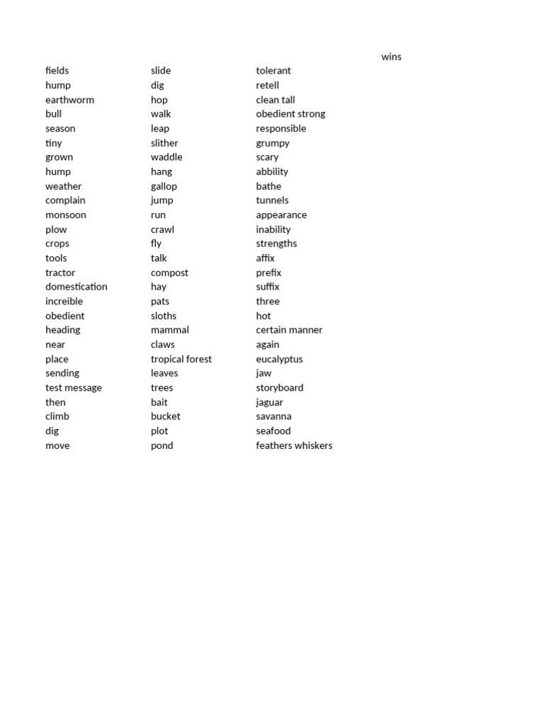 Vocabulario 20191 | PDF