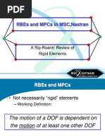 RBE2 Vs RBE3 Rigid Finite Element | PDF | Stiffness | Finite Element Method
