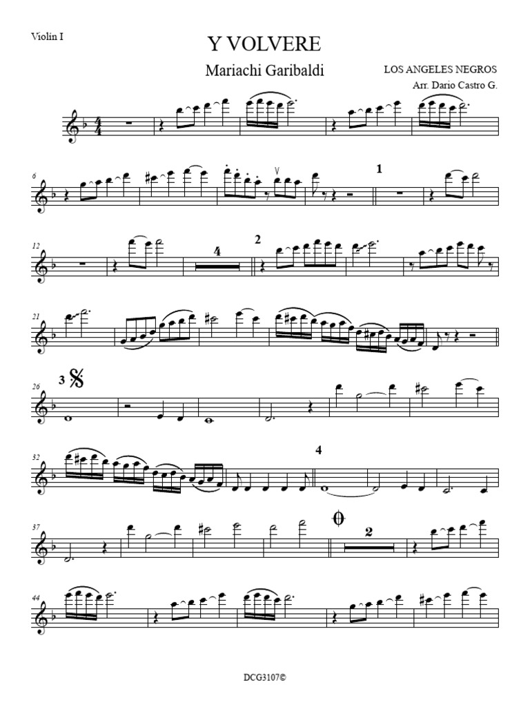 Mariachi Garibaldi: Y Volveré | PDF