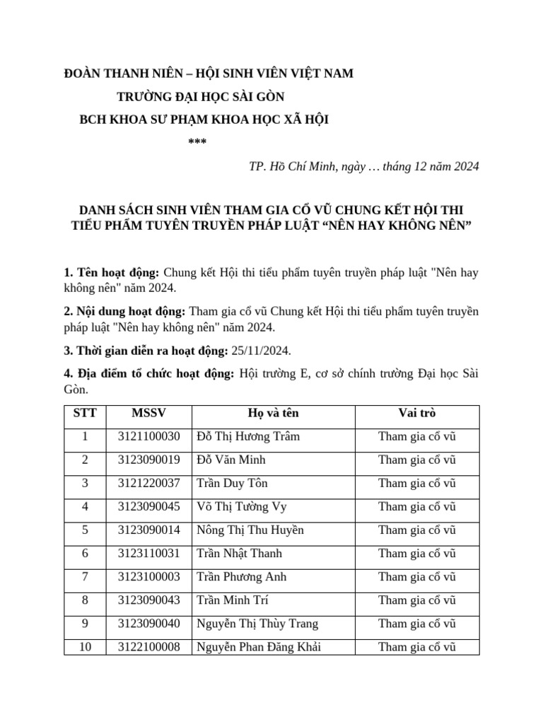 DSSV | PDF