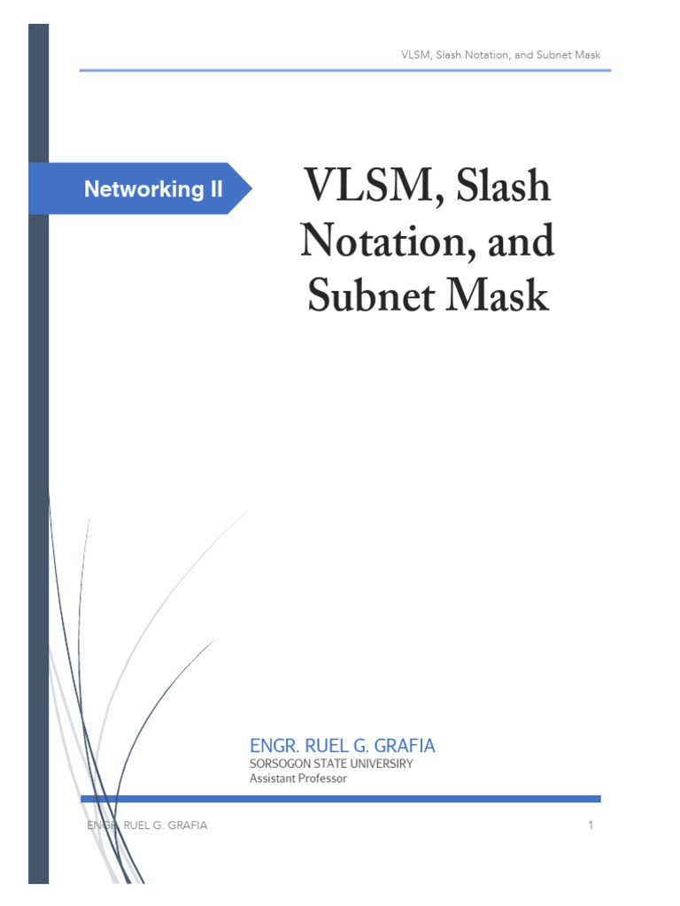 Variable Scale Subnet Mask | PDF | Ip Address | Network Layer Protocols