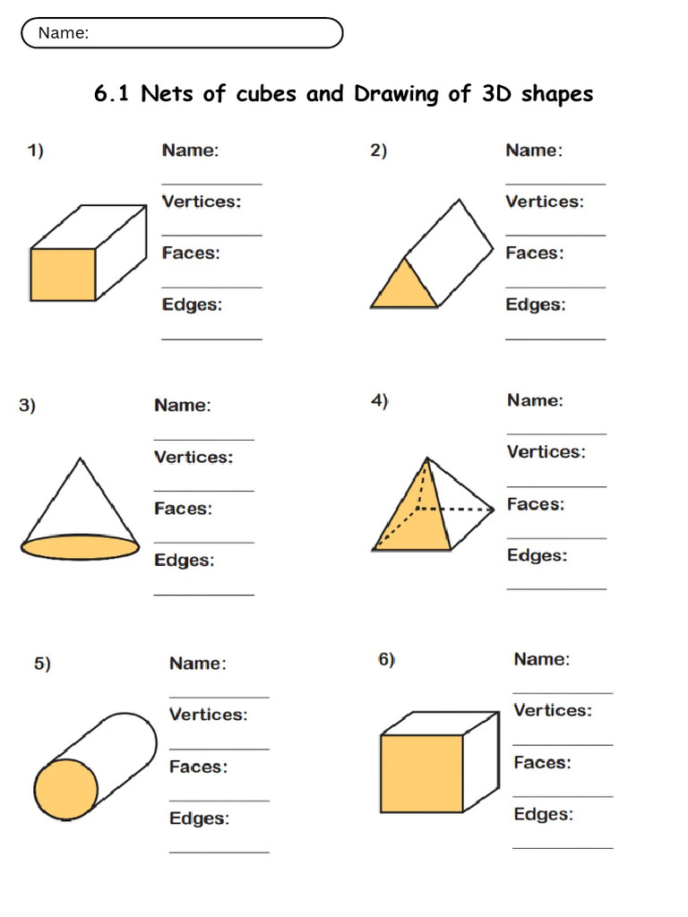 Drawing Cube Nets: Two Methods | PDF