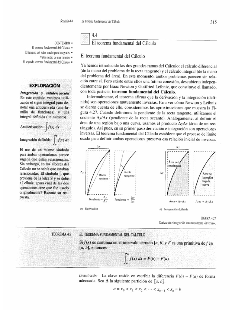 Teorema Fundamental del Calculo analisis 3 | PDF