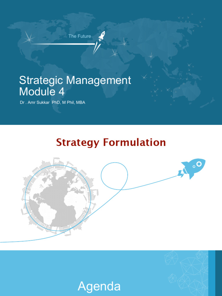 Module 4, Strategic Planning, AmrSukkar | PDF | Strategic Management ...
