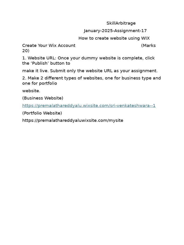 SkillArbitrage Assignment 17 | PDF