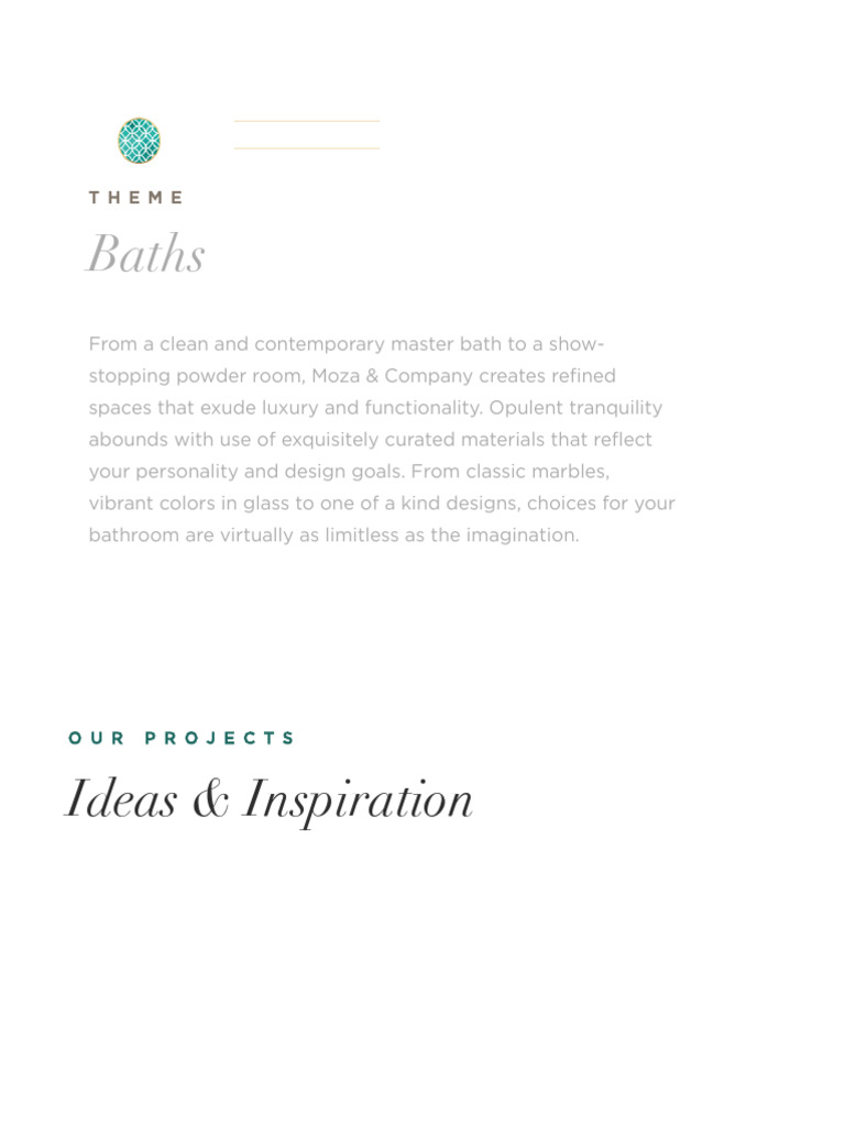 Baths - Moza & Company _ Tile + Stone | PDF