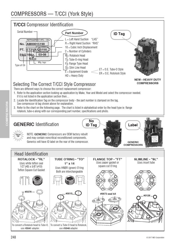 TCCI-YORK Compressors | PDF | Mechanical Engineering