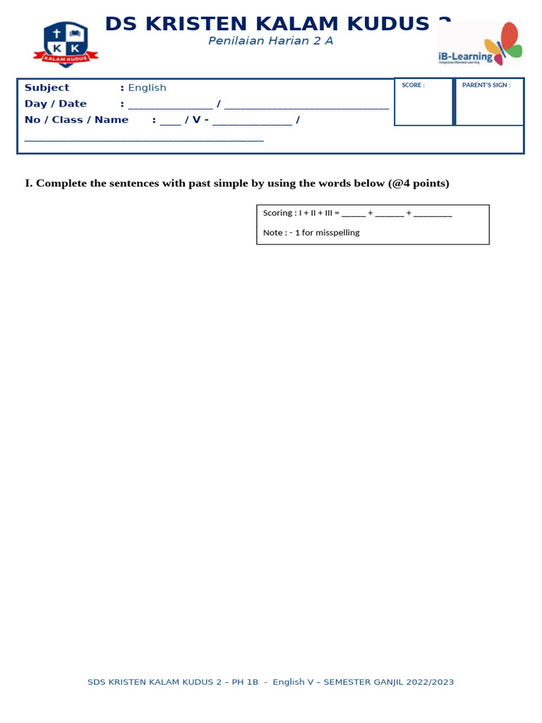 PH 1 B English | PDF