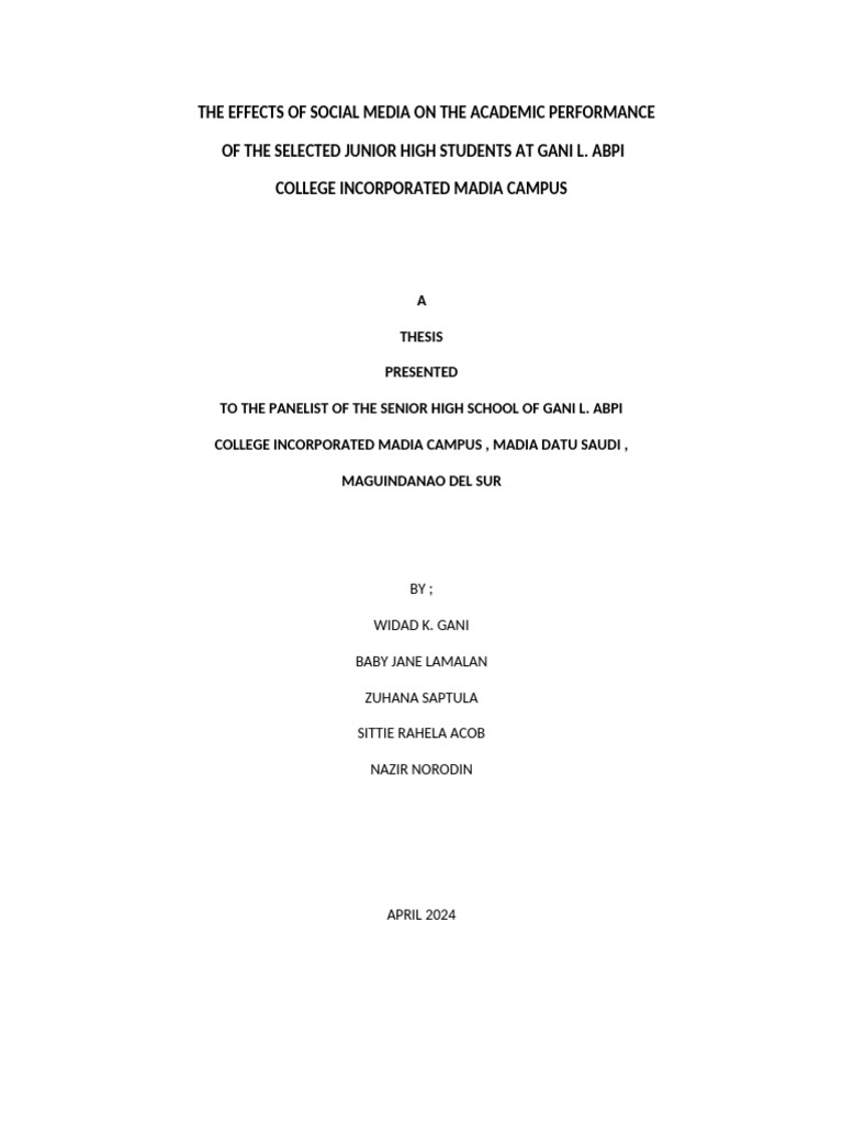 Widad Thesis Group 18-2 | PDF | Computer Network | Social Media