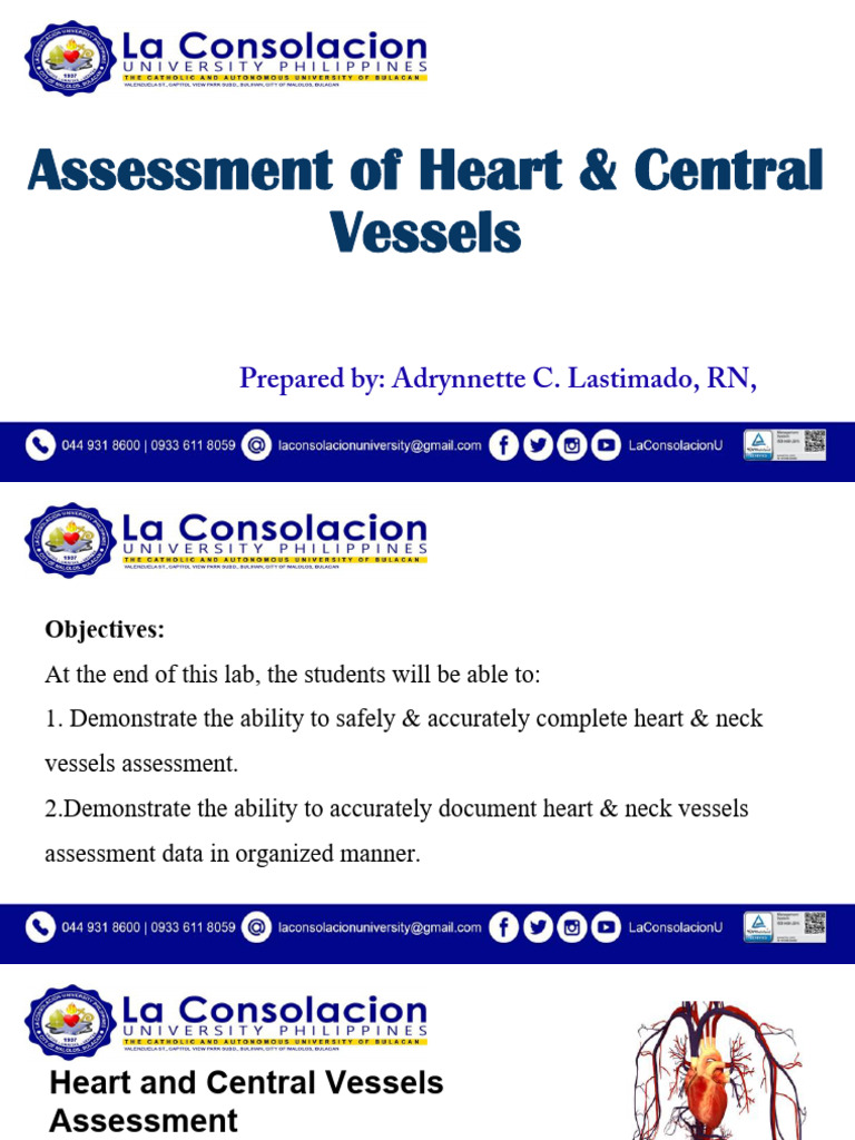Heart & Neck Vessels Assessment Guide | PDF