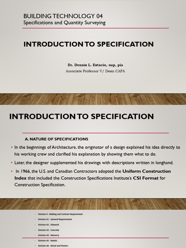 Introduction To Specification OMSC | PDF | Specification (Technical ...