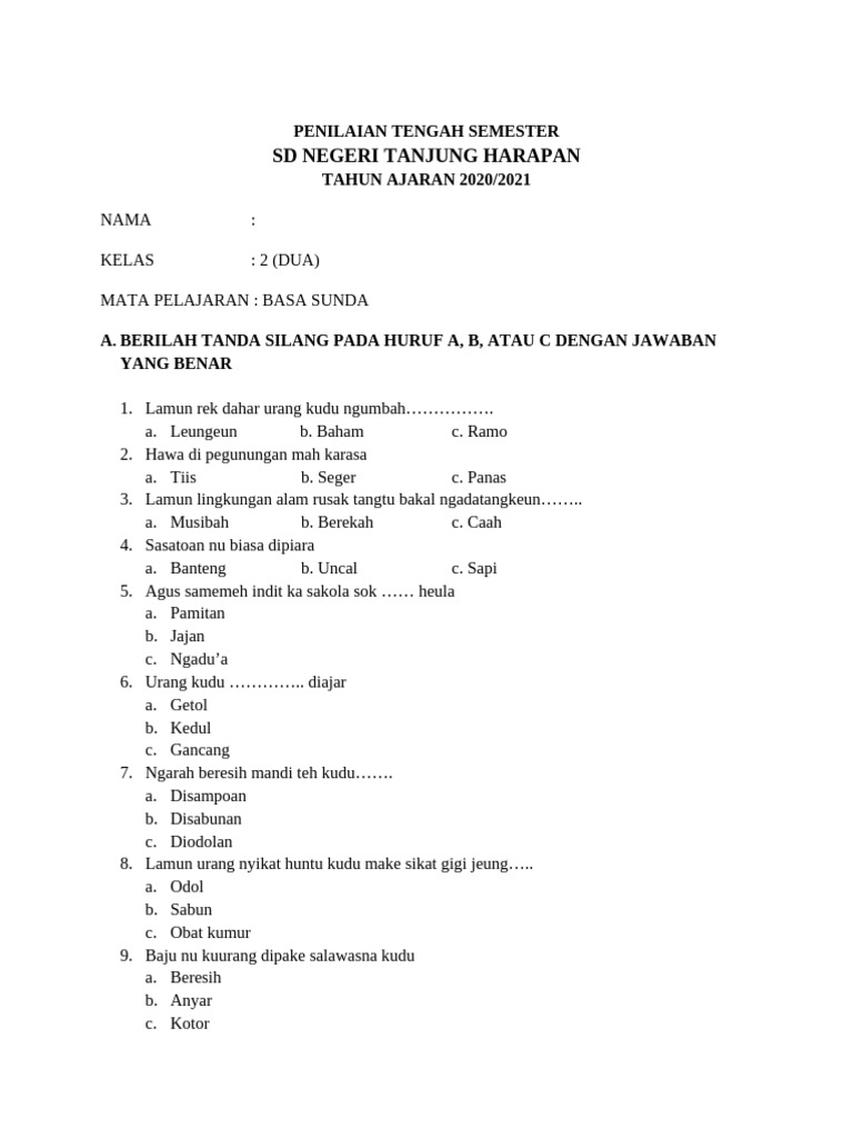 B Sunda | PDF