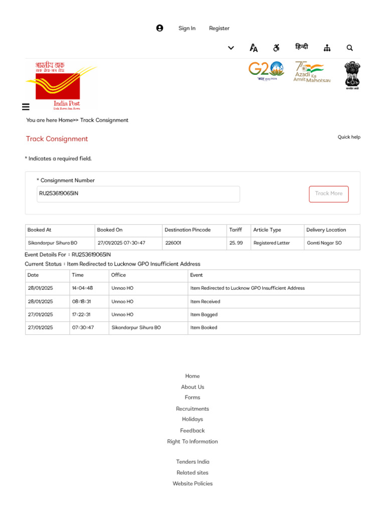 Track Consignment | PDF