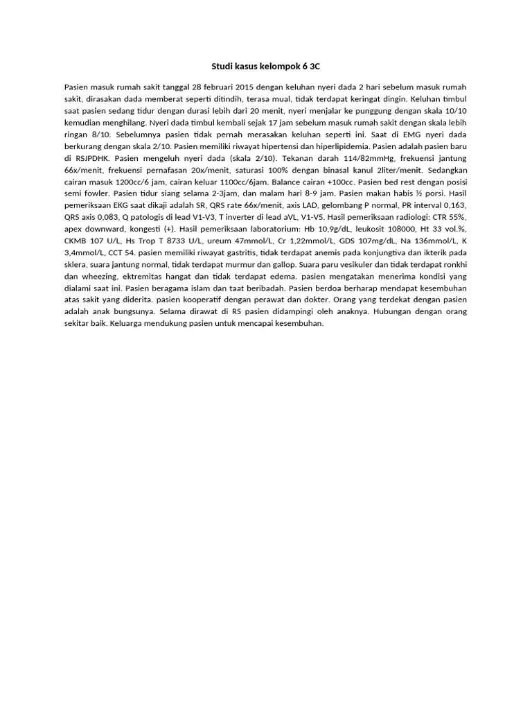 Studi Kasus PJK | PDF