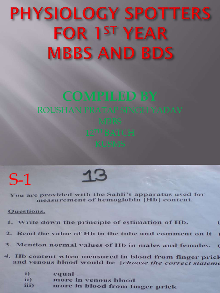 Physio Spotters (1) | PDF | Heart Valve | Electrocardiography