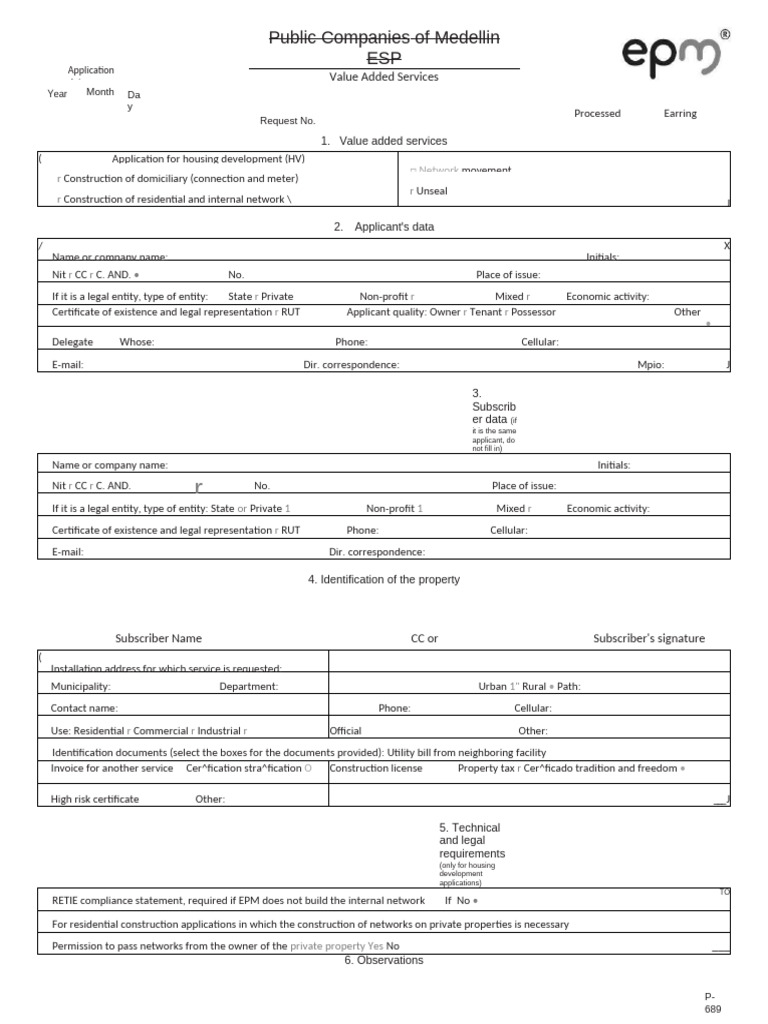 Housing Development Application Form | PDF | Information