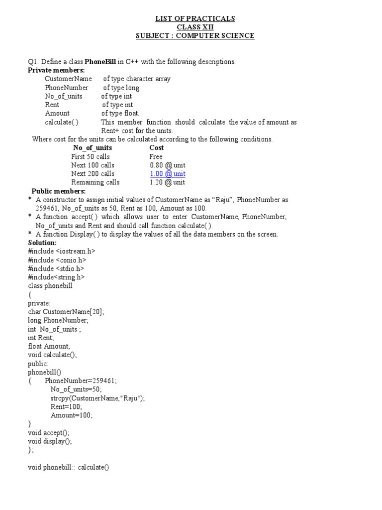 List of Practical Cs With Solution | PDF | Queue (Abstract Data Type) | Parameter (Computer ...