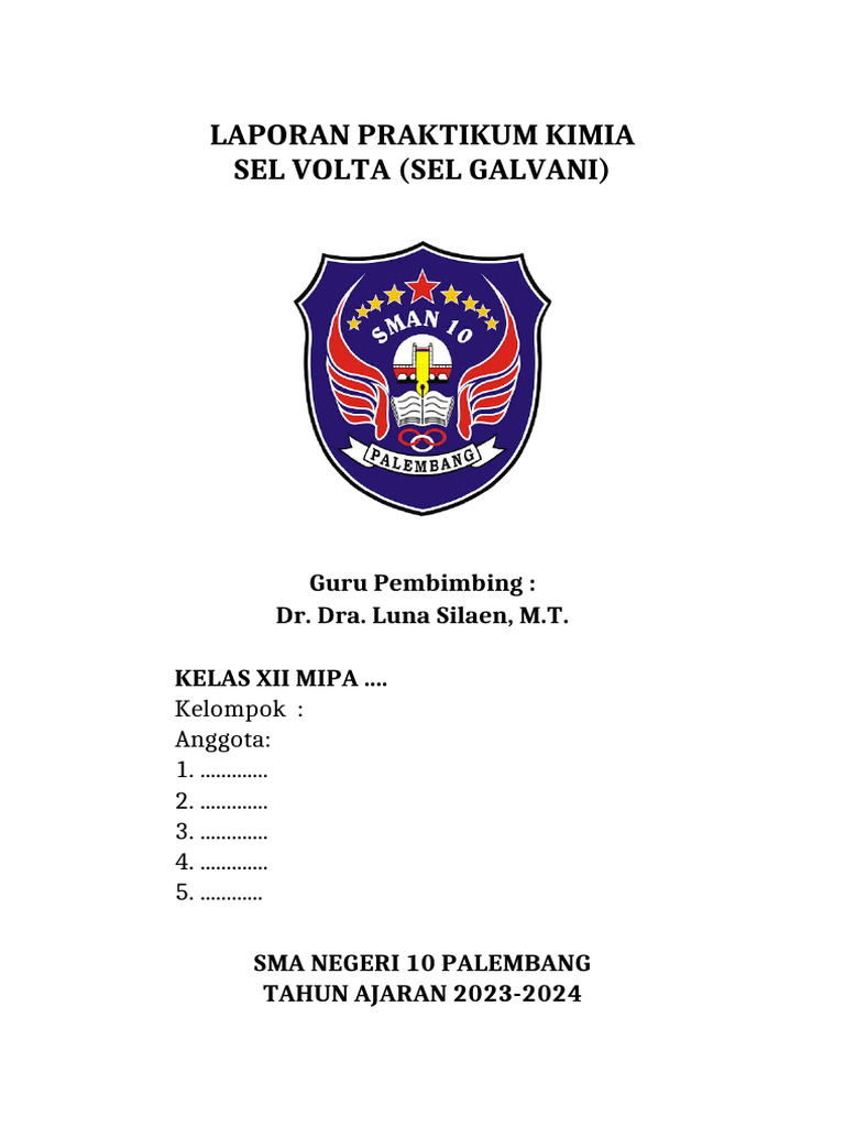 3a. Laporan Sementara Praktikum Kimia Sel Volta | PDF
