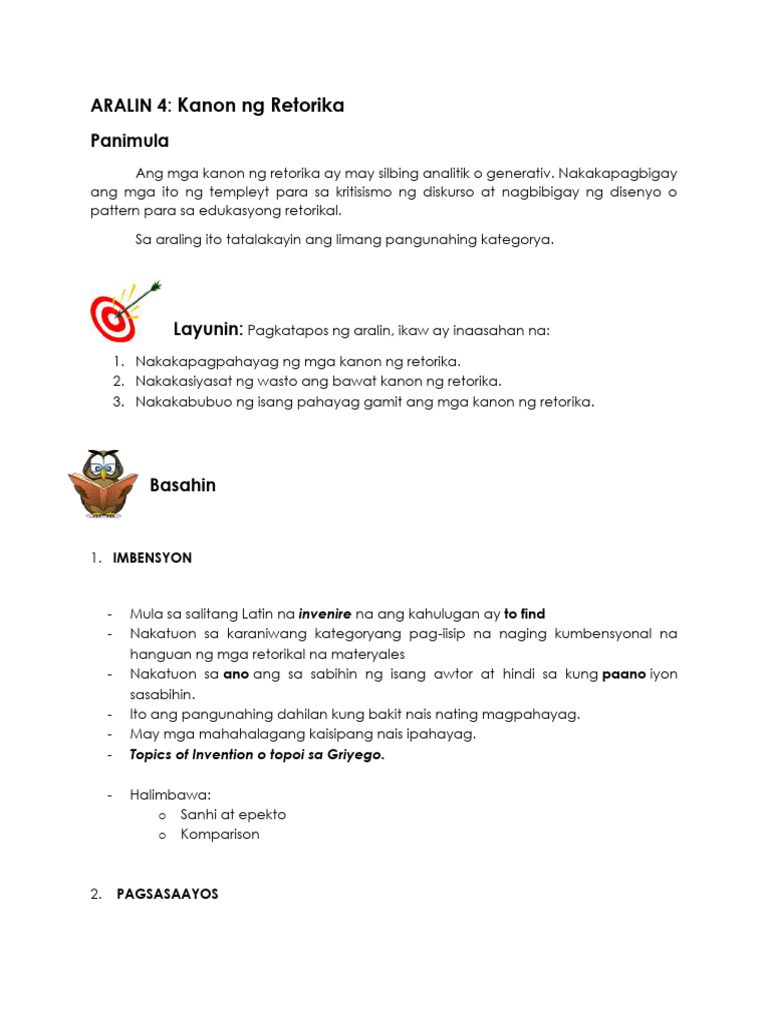 Aralin 4-Masining | PDF