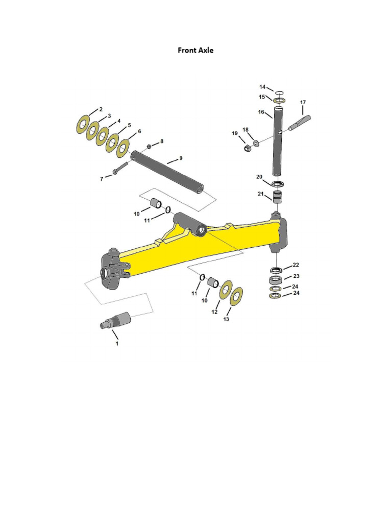 JCB Front Axle Parts List | PDF